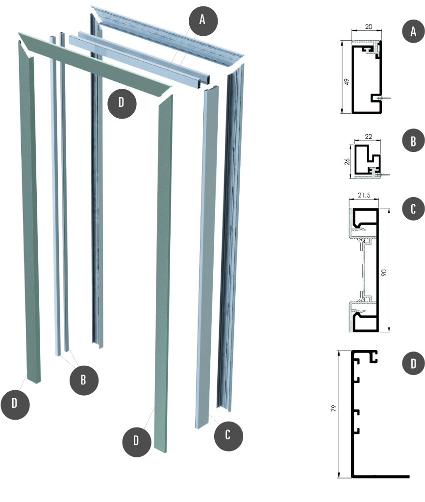 MARCOS ALUMINIO EXTENSIBLES SIMPLES Y DOBLES – Adinor